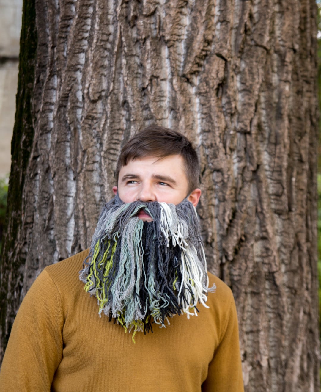 Crochet Beard and Hat | Knitted Face Warmer, Snowboard, Ski Mask and ...