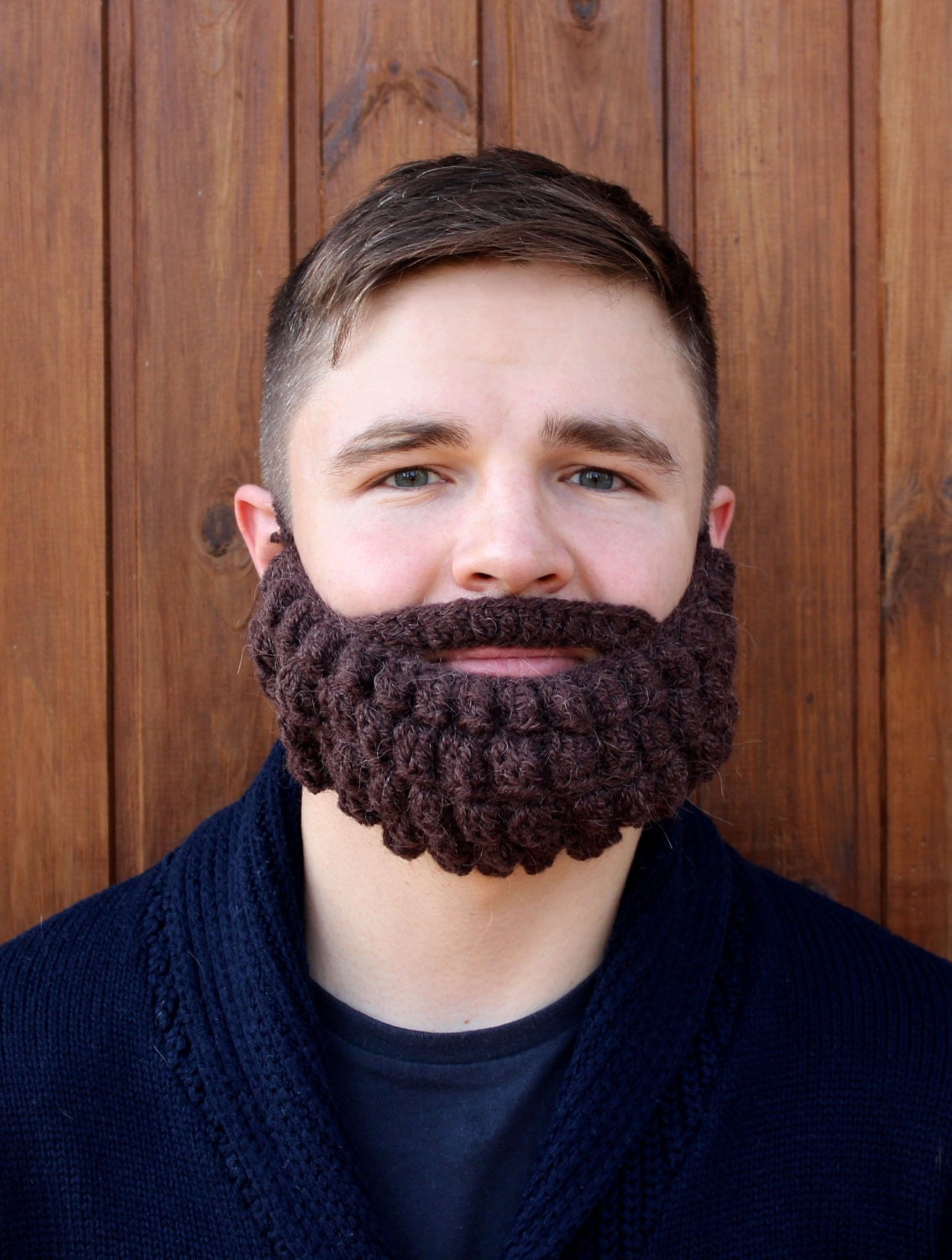 Crochet Beard and Hat Knitted Face Warmer, Snowboard, Ski Mask and ...