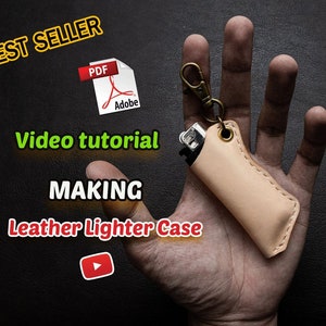 Leather Lighter Case With Key Ring Leather Pattern - Lighter Case ...