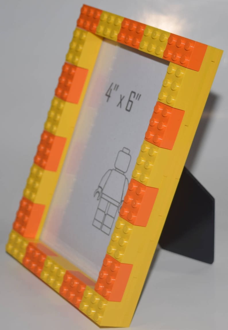 Lego Photo Frame Choose Your Own Colours Whole frame made | Etsy