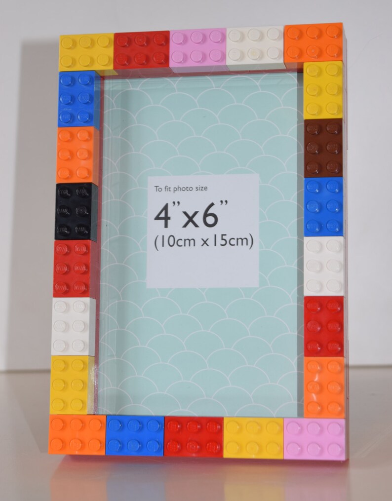 Chunky Multi Coloured Lego Photo Frame 4x6 | Etsy