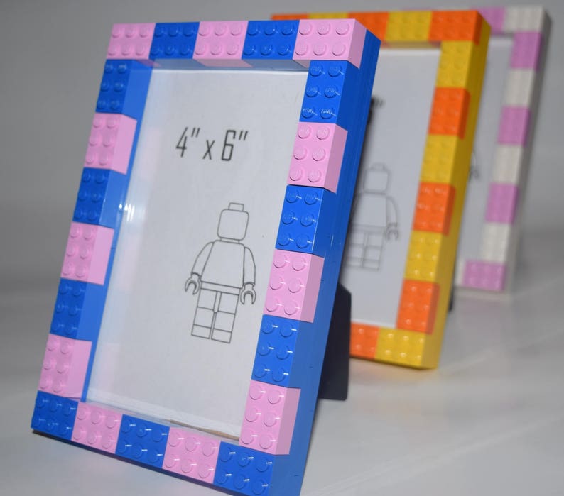 Lego Photo Frame Choose Your Own Colours Whole frame made | Etsy