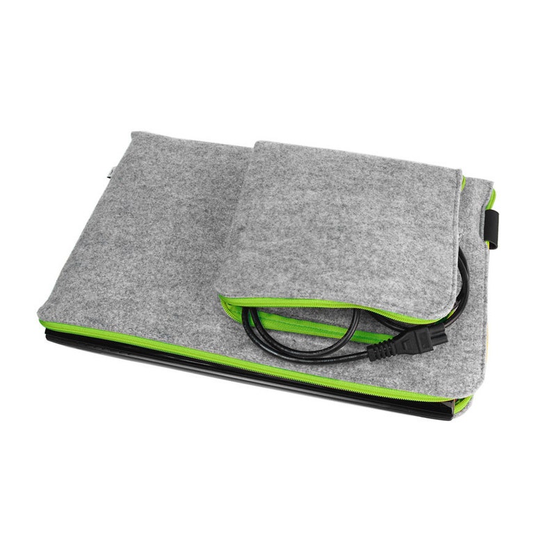 MACBOOK LAPTOP SLEEVE Felt Notebook Cover With Green Zipper - Etsy