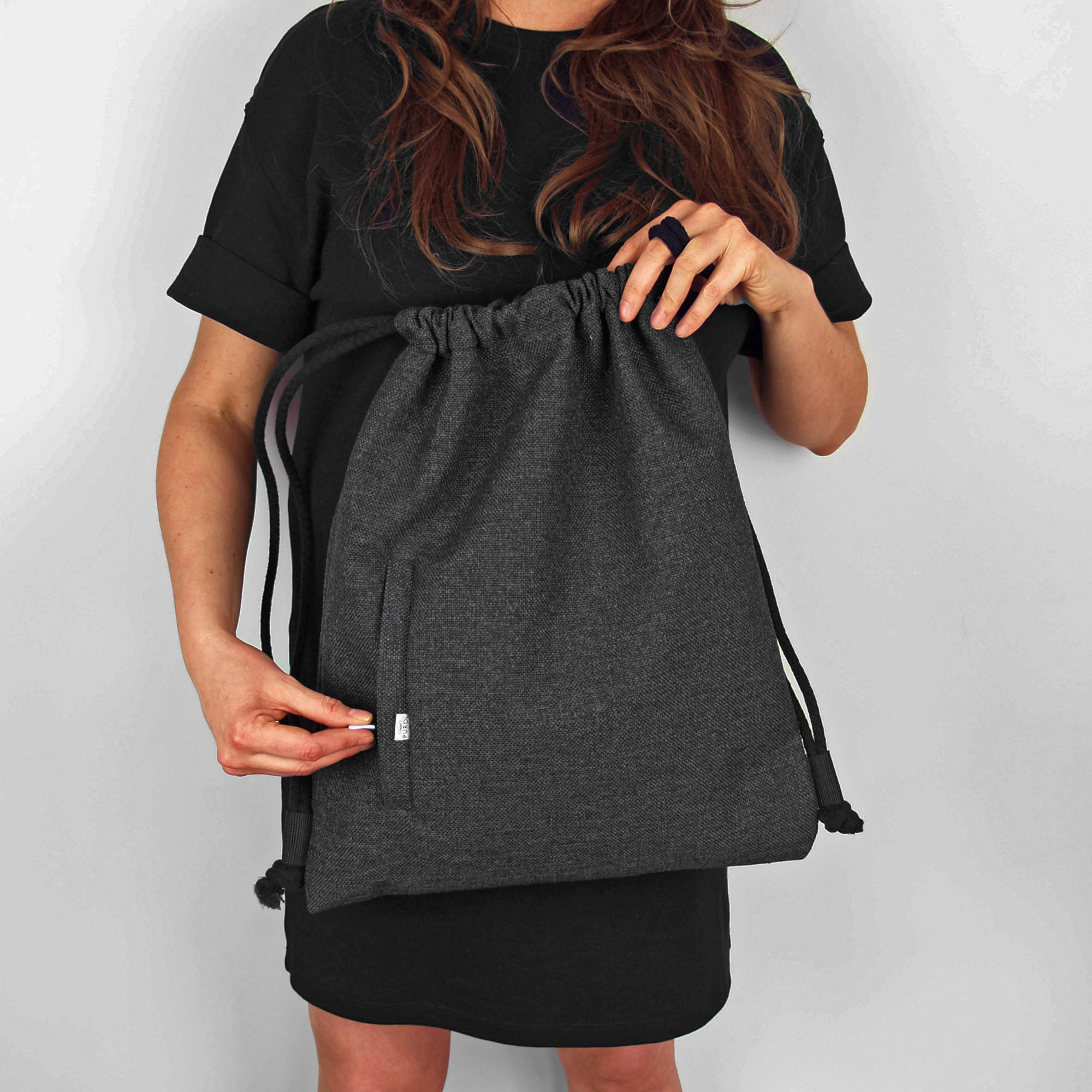 DRAWSTRING BACKPACK Vegan Sack Bag Urban Back Pack Hipster - Etsy