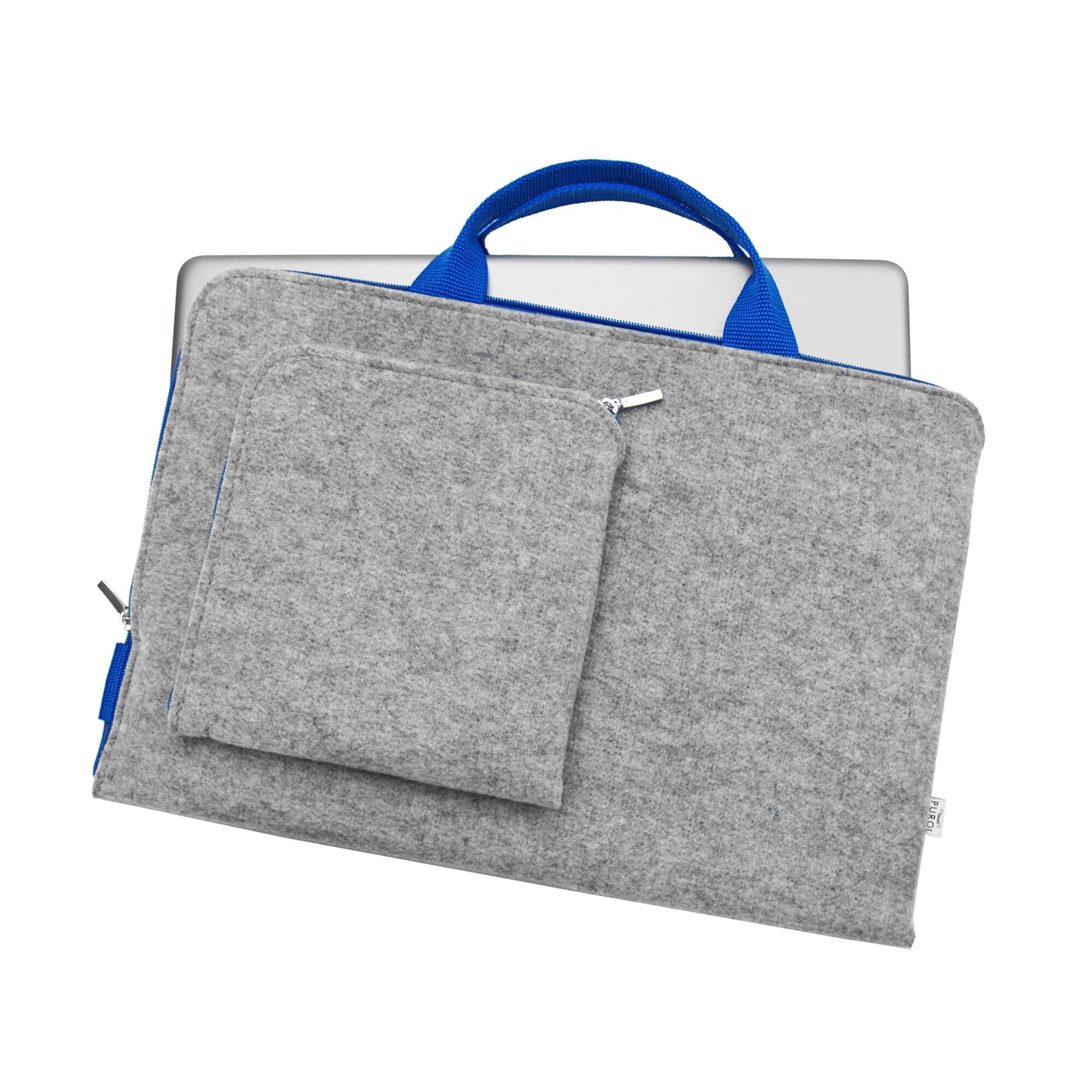 LAPTOP FELT SLEEVE MacBook Cover with Hands Blue Zipper | Etsy