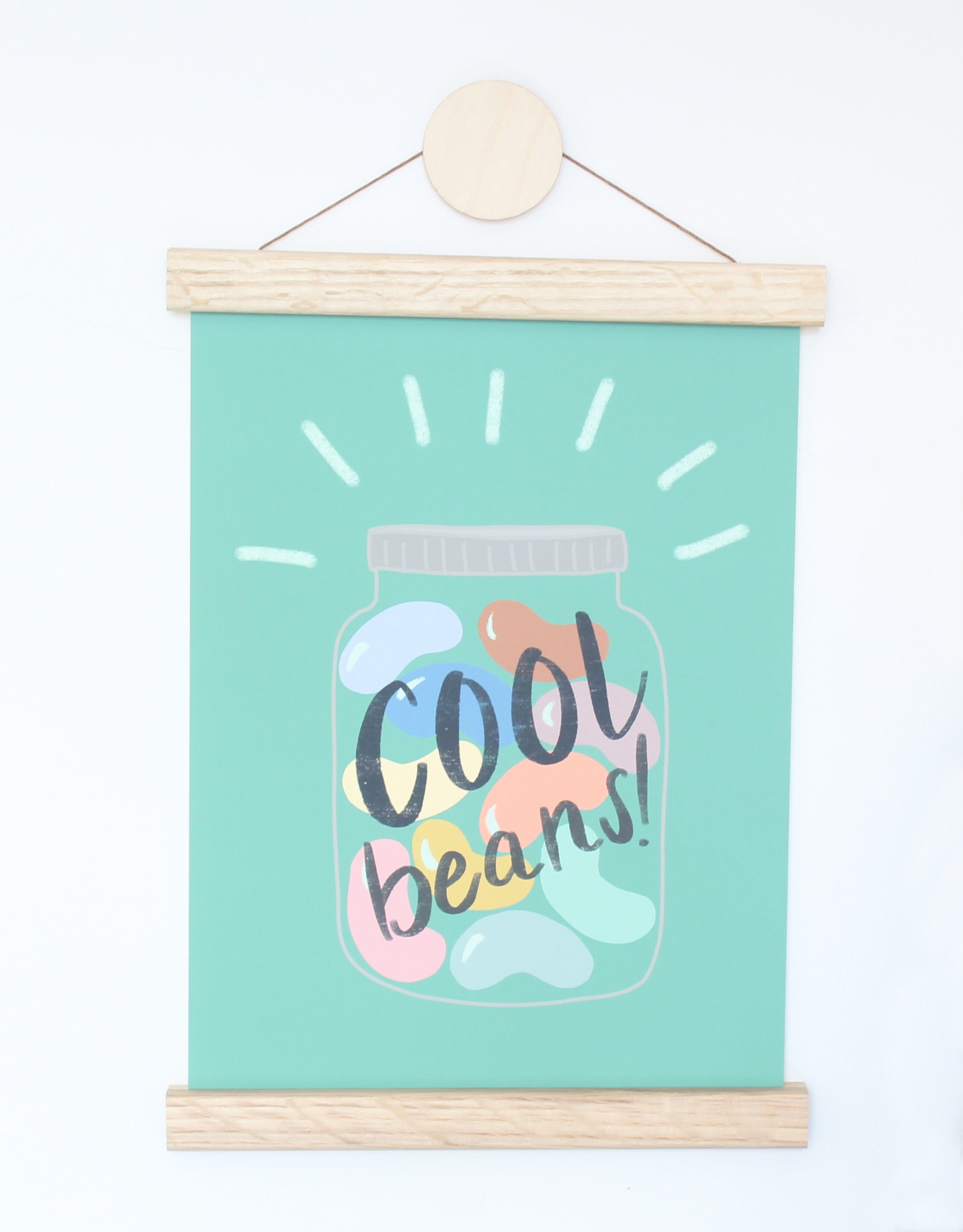 Cool Beans Positive Affirmation Print Kid's Poster | Etsy