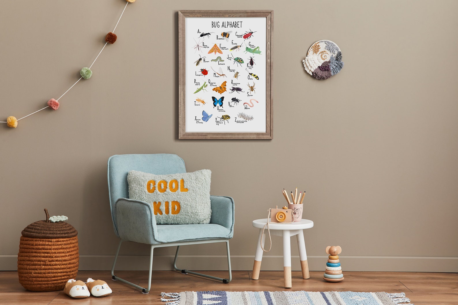 Bug Alphabet Print ABC Poster Children's Print Wall - Etsy