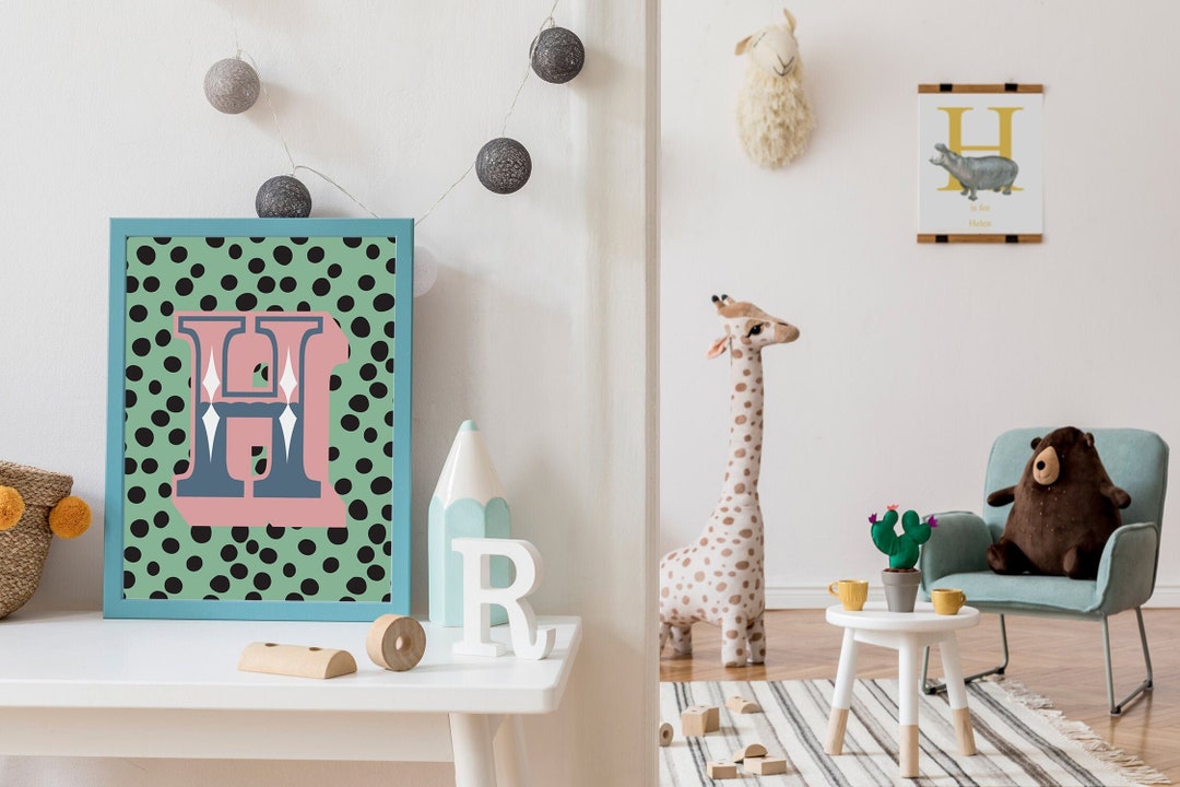 Spotty Alphabet Circus Letter Print,nursery, Wall Art, Letters, Spotty ...