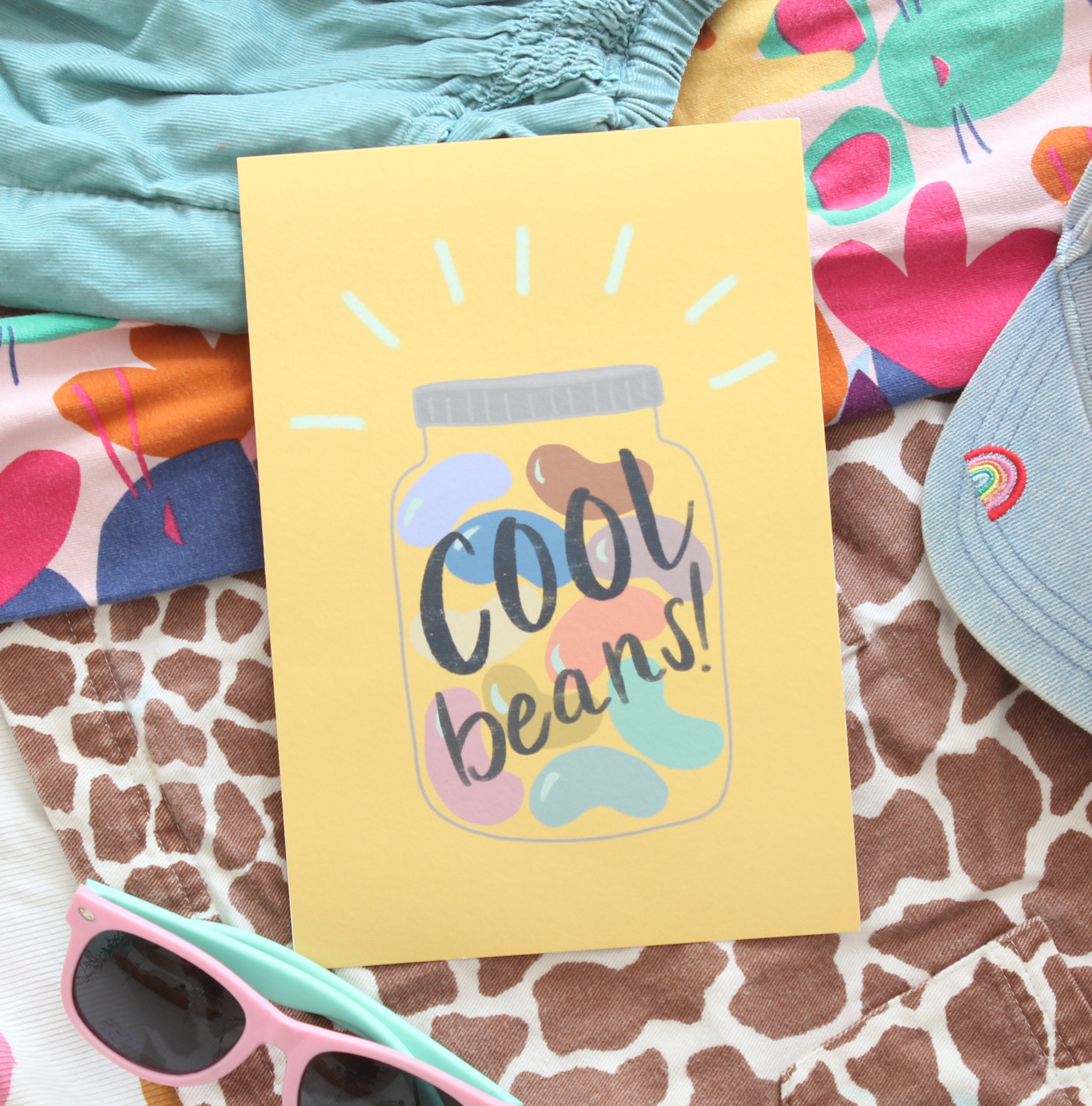 Cool Beans Positive Affirmation Print Kid's Poster | Etsy