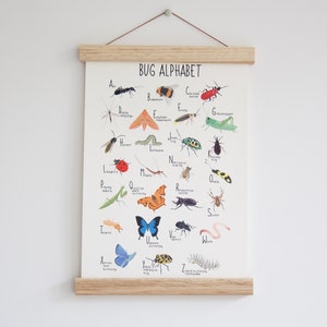 Bug Alphabet Print, ABC Poster, Children's Print, Wall Decor, Nursery ...