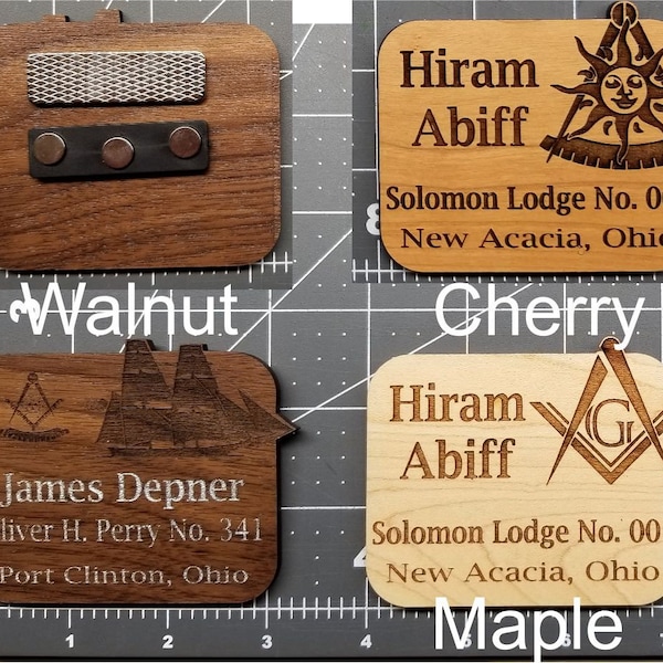 Masonic Name Badge - Etsy