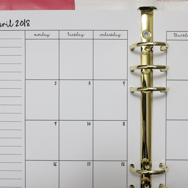 Large Print Planner - Etsy