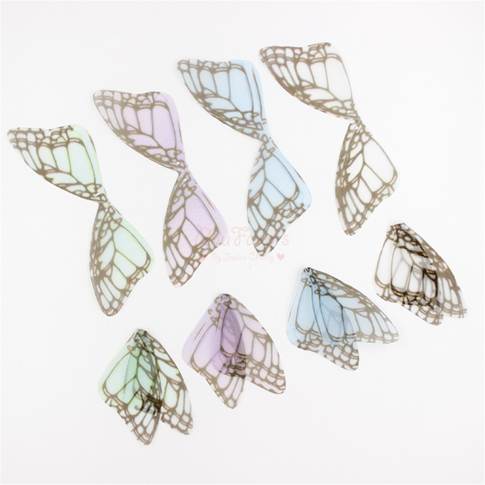 80mm Organza Butterfly Wings Craft Silk Butterflies DIY - Etsy
