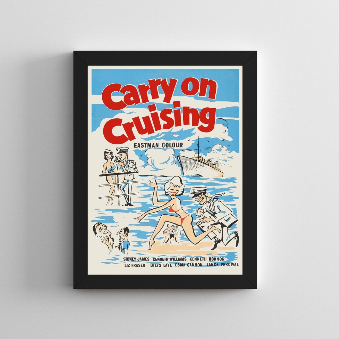 Carry on Cruising Movie Poster Print: Framed British Comedy Film (A3 ...