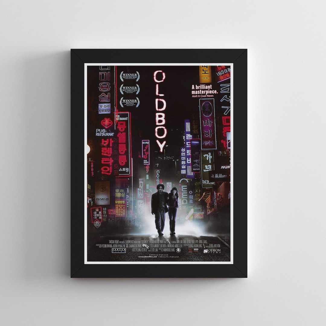 Framed Oldboy Cult Korean Crime Film / Movie Poster Print A3 Size ...