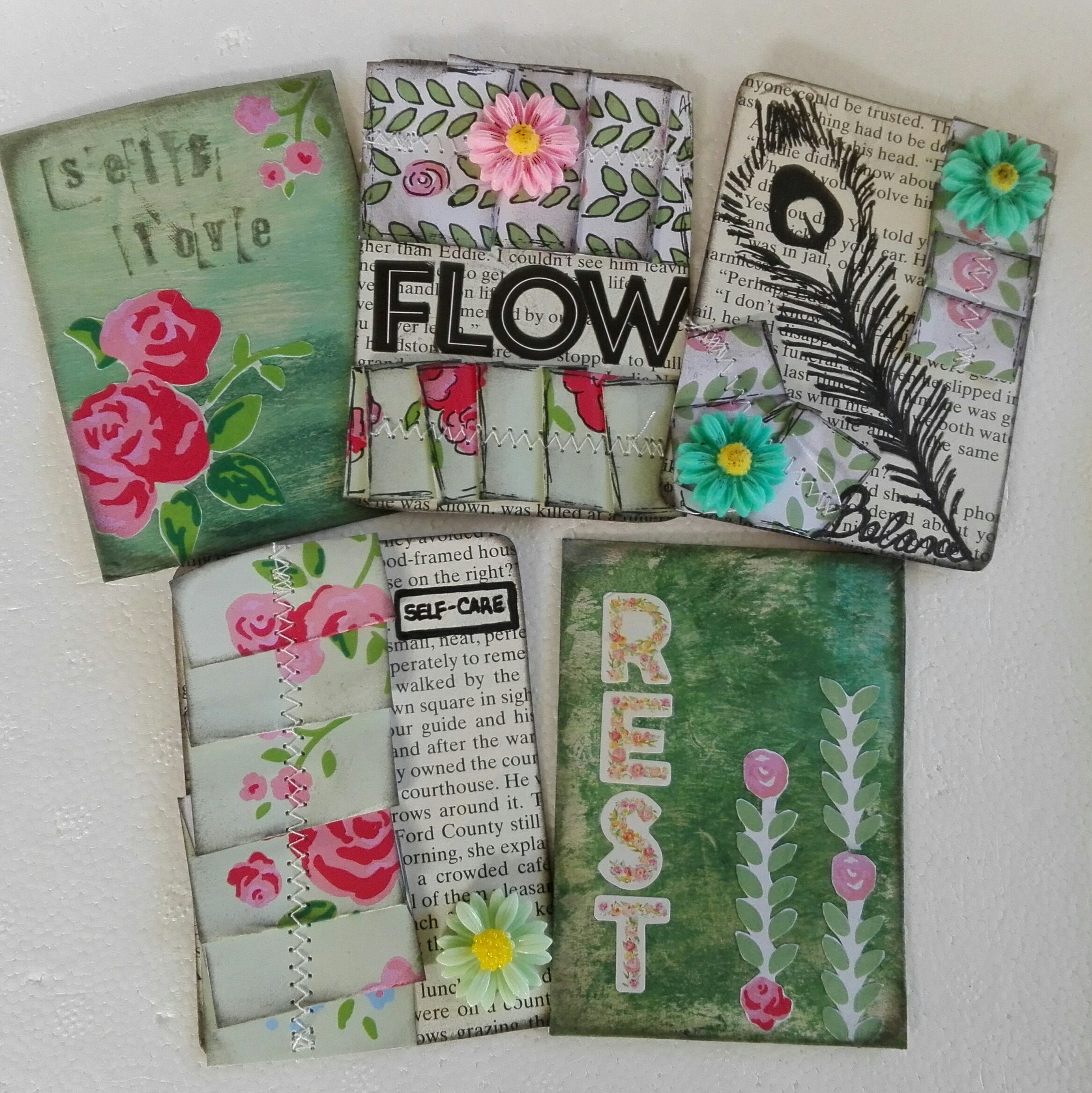 Mixed Media / ATC / Artist Trading Cards / Digital Download / Ephemera ...