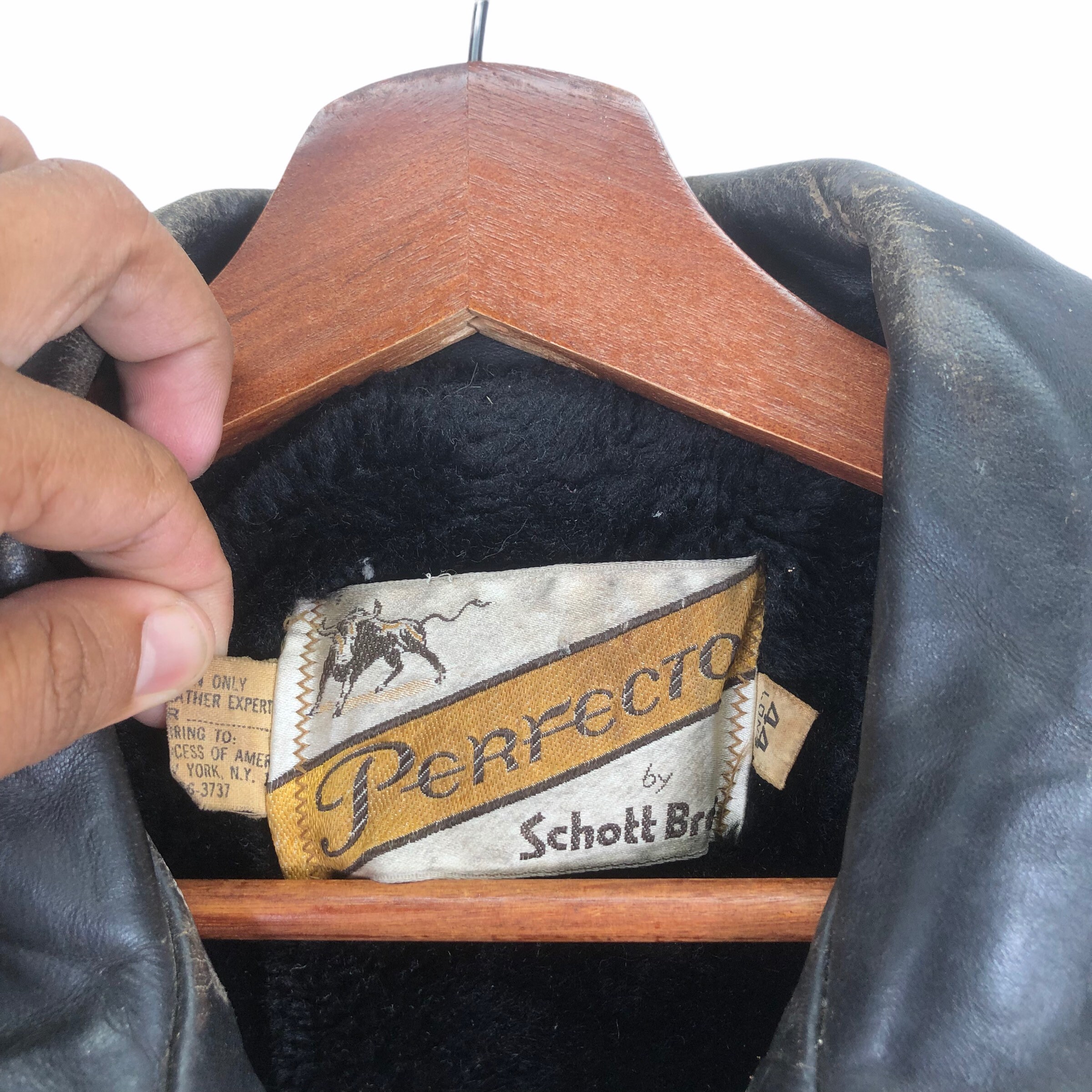 Vintage Schott Perfecto Black Leather Bikers Jacket - Etsy