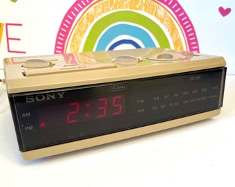 Vintage 1980's GE Digital Alarm Clock Radio AM/FM Model - Etsy