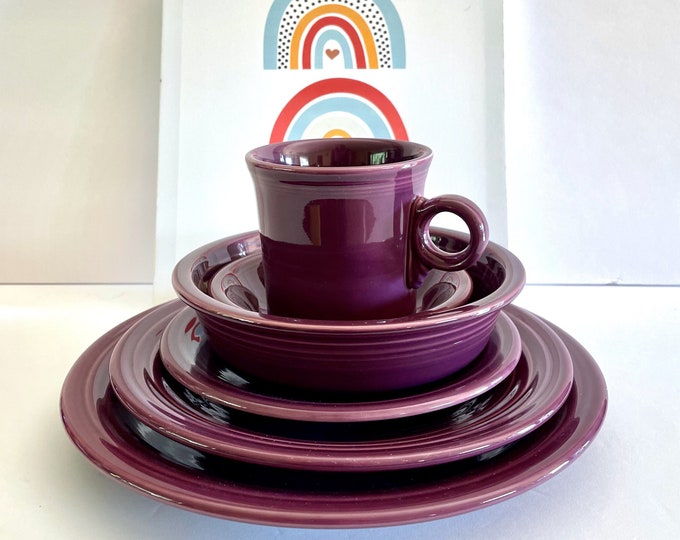 Fiesta Heather 6 Piece Place Setting, Discontinued HLC Heather ...