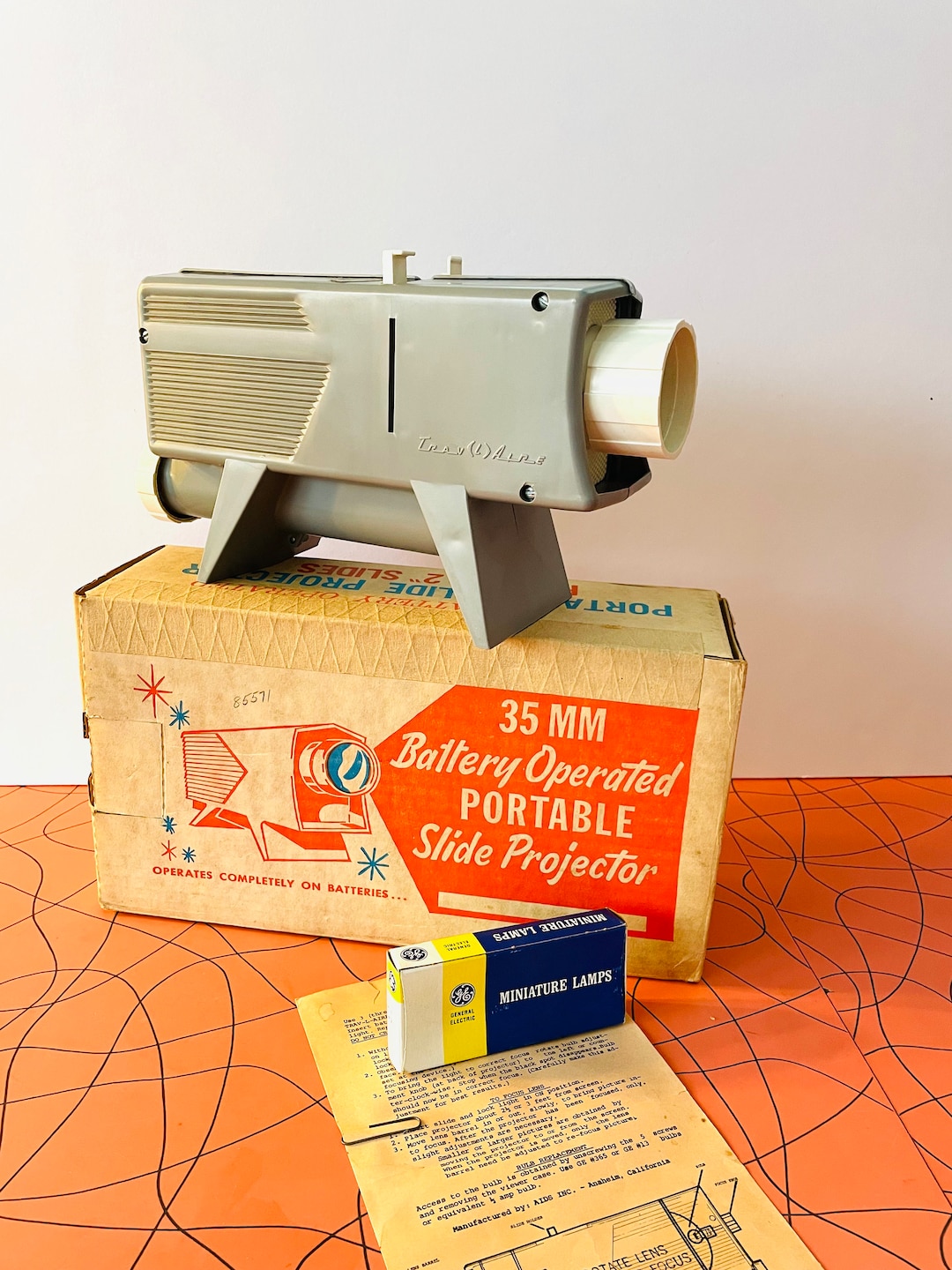 Mid Century Trav L Aire Slide Projector, Single Slide Projector, Small ...