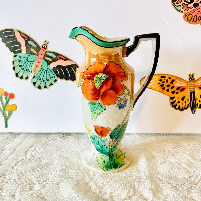 Lusterware Pitcher - Etsy