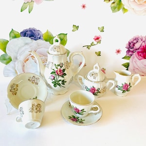Moss Rose "tea for Two" Musical Tea Set, Musical Tea Pot, Tea for Two ...