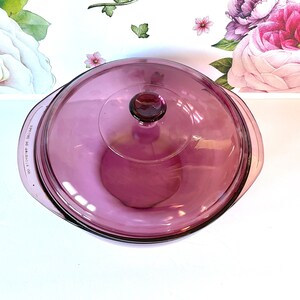 Cranberry Pyrex 024 Casserole, Pyrex Originals Cranberry 2 Quart ...