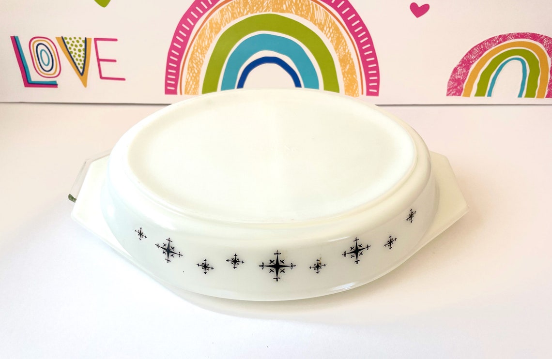 Pyrex Compass Snack Server Dish Pyrex Compass Divided Baking - Etsy