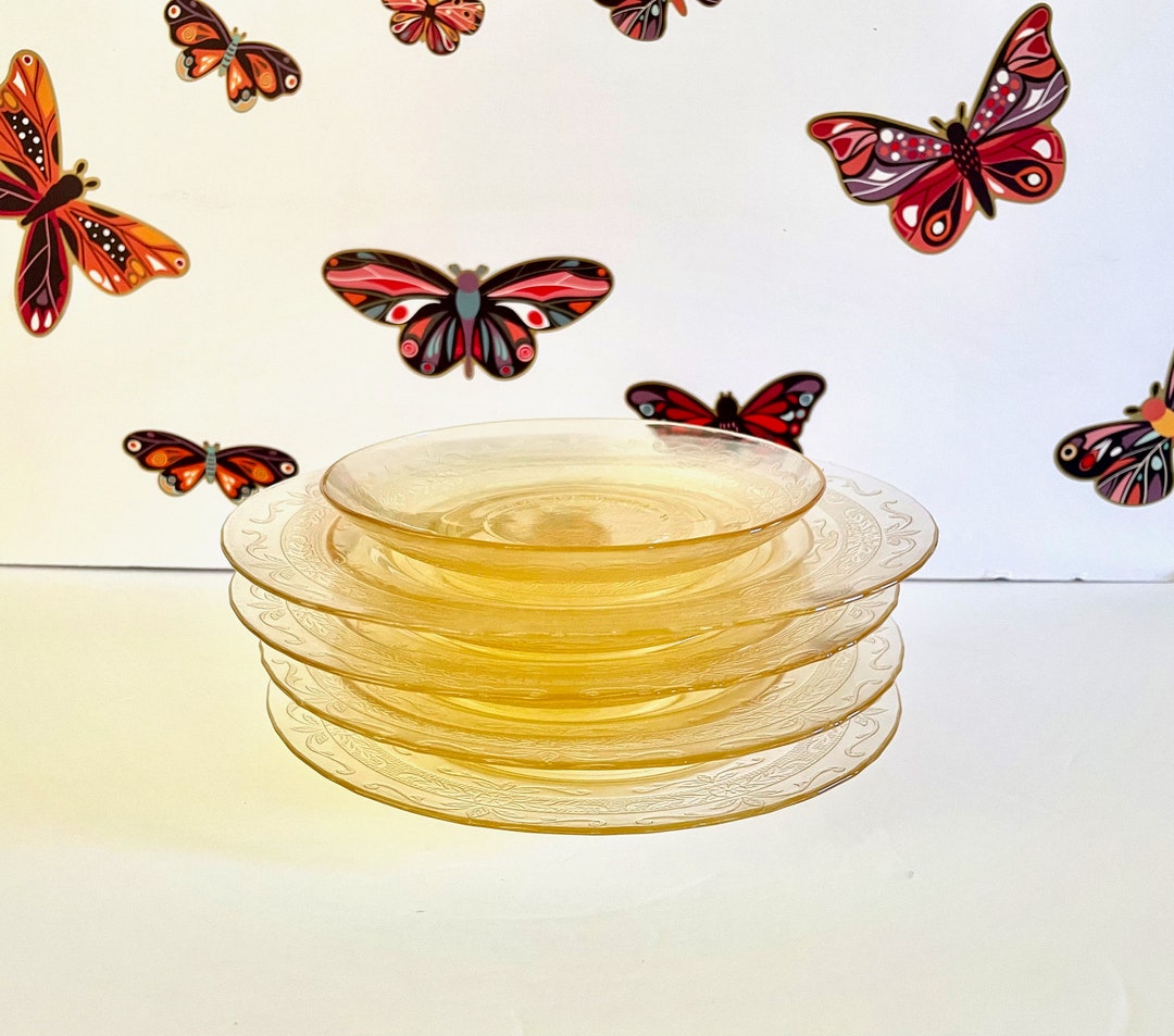 8 Pieces Stippled Rose Band Light Yellow MACBETH-EVANS, Yellow ...