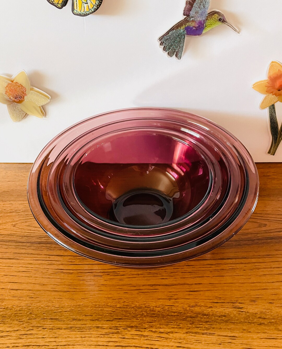 Originals Pyrex Cranberry Mixing Bowl Set 3 Pyrex Cranberry - Etsy
