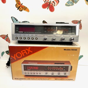 1980's YORX Duel Alarm Clock Radio Yorx Digital - Etsy