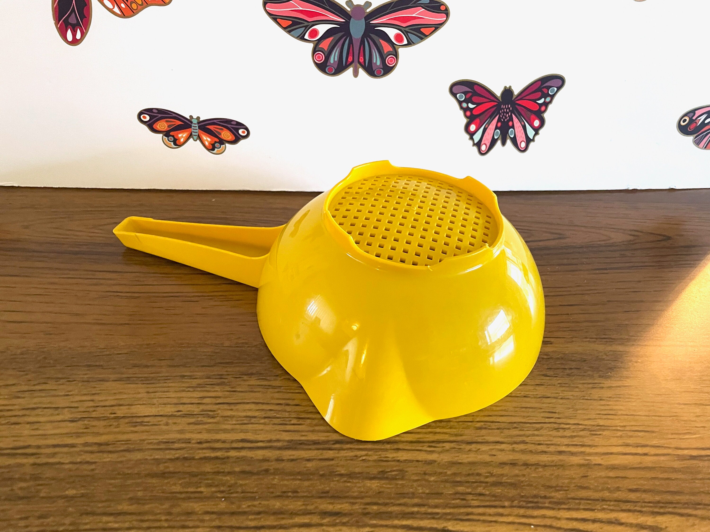 Yellow Tupperware Strainer Small Yellow Tupperware Colander - Etsy