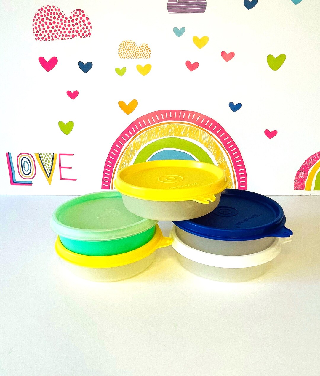 5 Vintage Tupperware Little Wonders Bowls, Tupperware 1286 Bowls, 5 ...