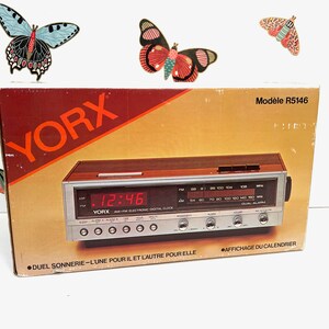 1980's YORX Duel Alarm Clock Radio Yorx Digital - Etsy