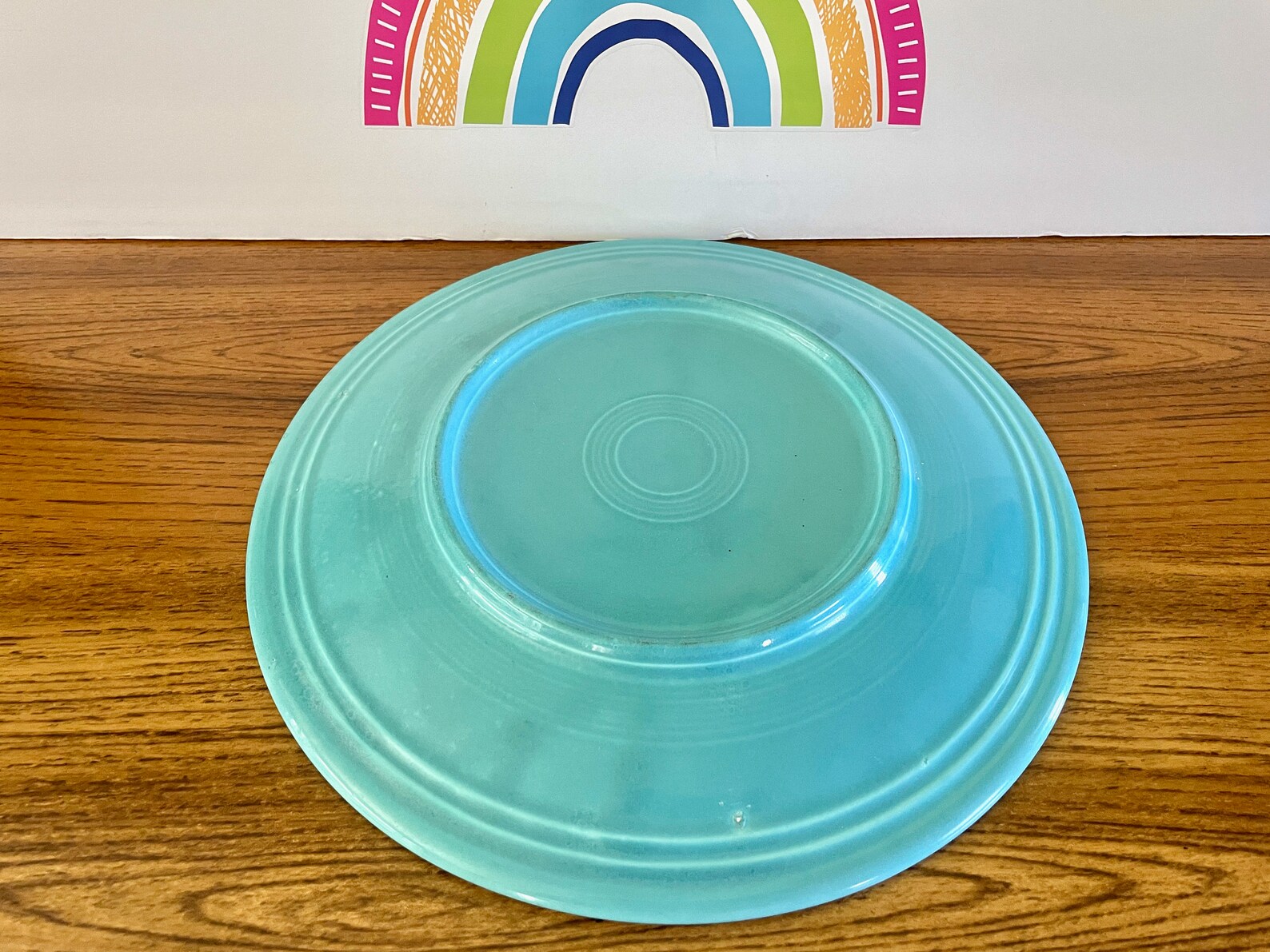 Original Fiesta Turquoise 12 Round Platter Older Homer - Etsy