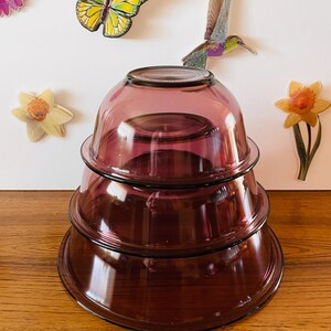 Originals Pyrex Cranberry Mixing Bowl Set 3 Pyrex Cranberry - Etsy