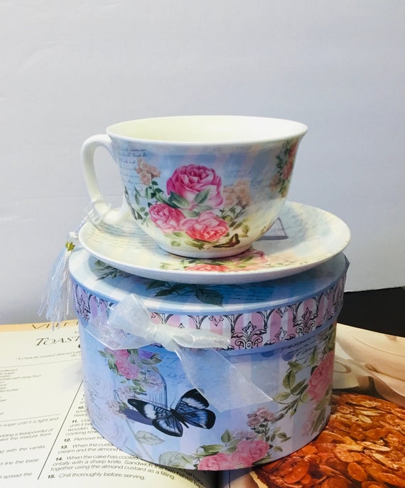 Butterfly Tea Cups And Saucers