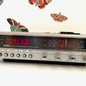 1980's YORX Duel Alarm Clock Radio Yorx Digital - Etsy