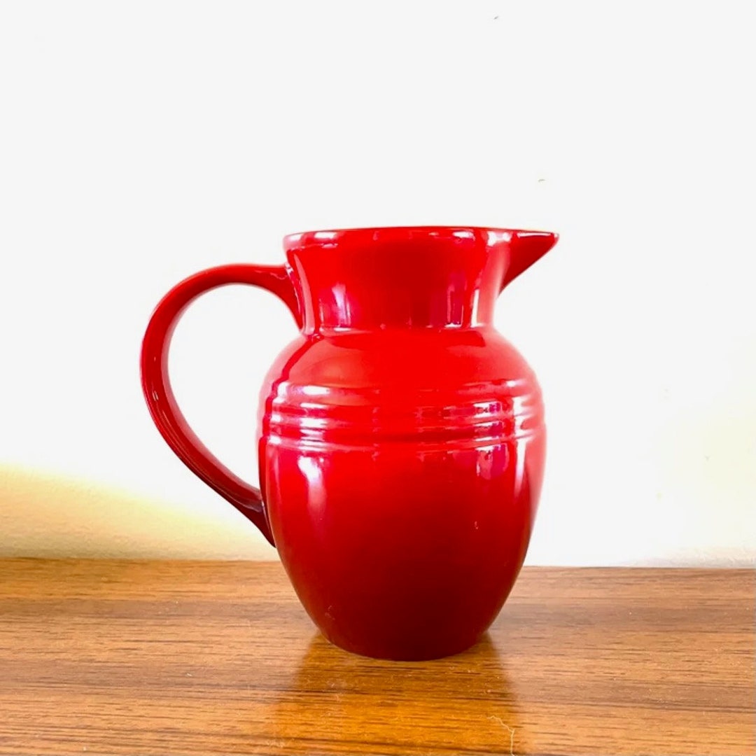 Le Creuset Small Cerise Cherry Red Pitcher, Bright Red Le Creuset ...