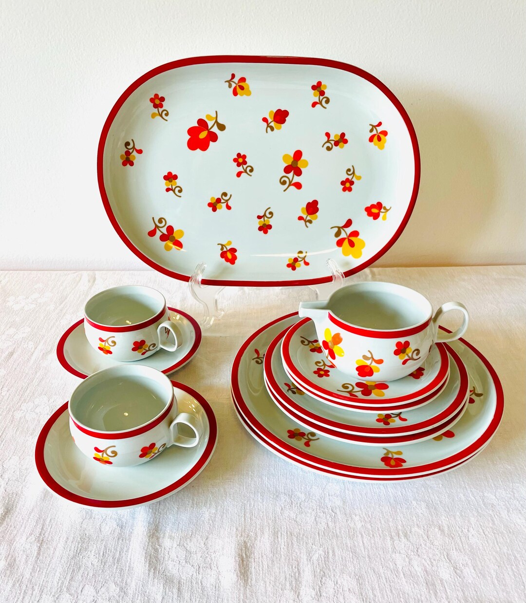 2 Vista Alegre Block Paprika Place Settings, 12 Pieces Hearthstone ...