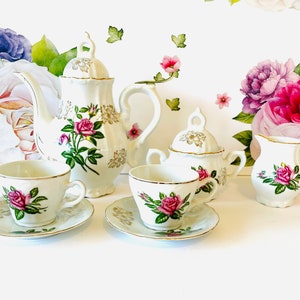 Moss Rose "tea for Two" Musical Tea Set, Musical Tea Pot, Tea for Two ...