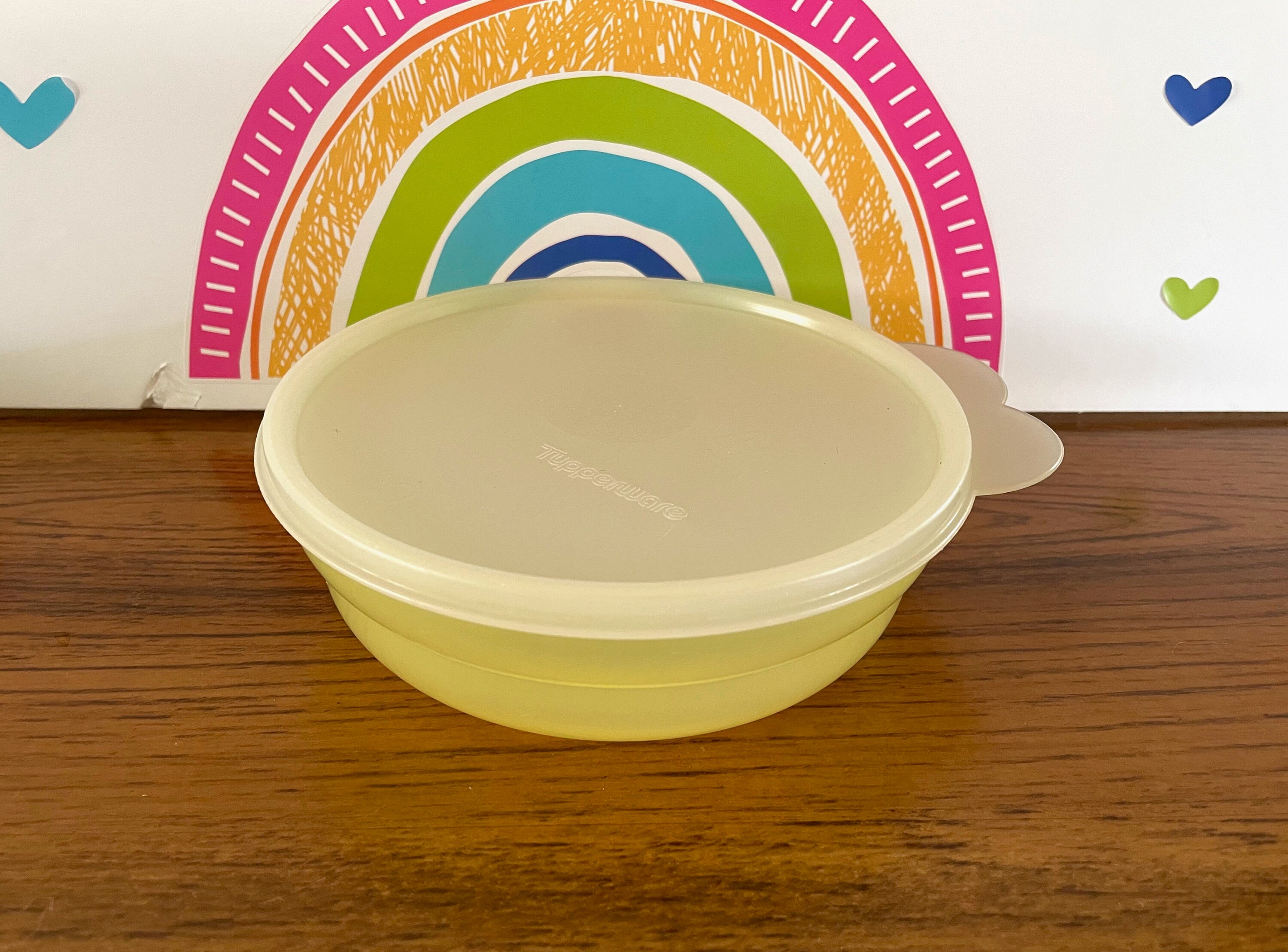 4 Tupperware Crystalwave Bowls Pastel Tupperware Cereal - Etsy
