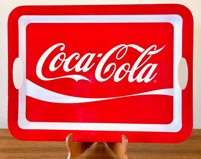 Vintage Coca Cola Serving Tray, Plastic Coke Tray, Coca Cola Tray With ...