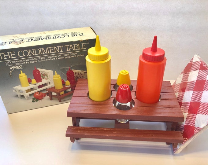 Gemco the Condiment Table Picnic Table Condiment - Etsy