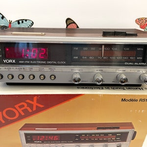 1980's YORX Duel Alarm Clock Radio Yorx Digital - Etsy