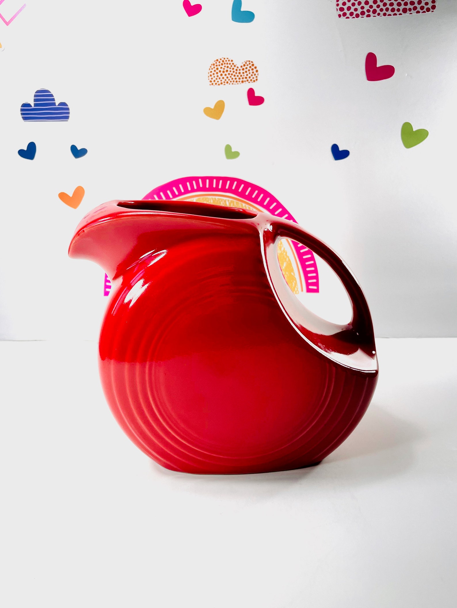 64 Oz Fiesta Scarlet Pitcher Red Fiesta Ware Pitcher Scarlet | Etsy