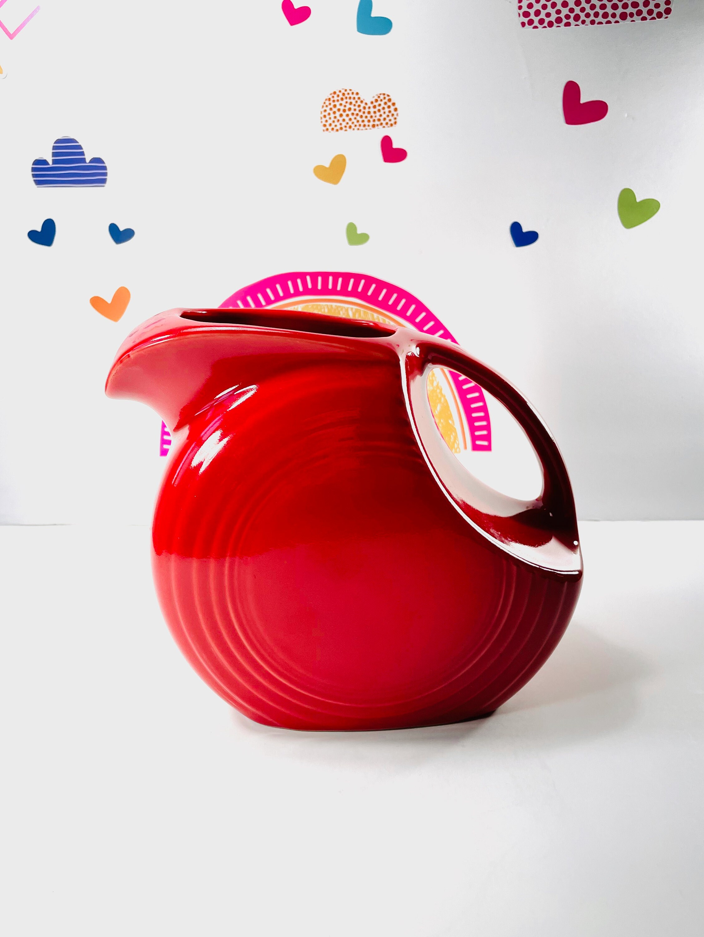 64 Oz Fiesta Scarlet Pitcher Red Fiesta Ware Pitcher Scarlet | Etsy