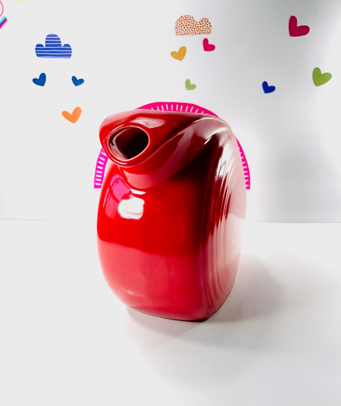 64 Oz Fiesta Scarlet Pitcher Red Fiesta Ware Pitcher Scarlet | Etsy