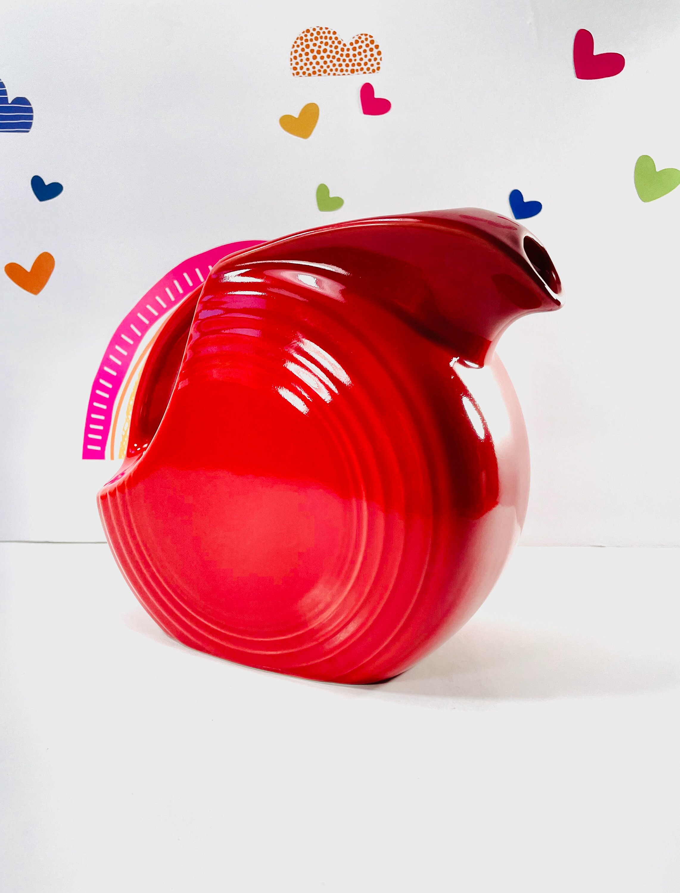 64 Oz Fiesta Scarlet Pitcher Red Fiesta Ware Pitcher Scarlet | Etsy