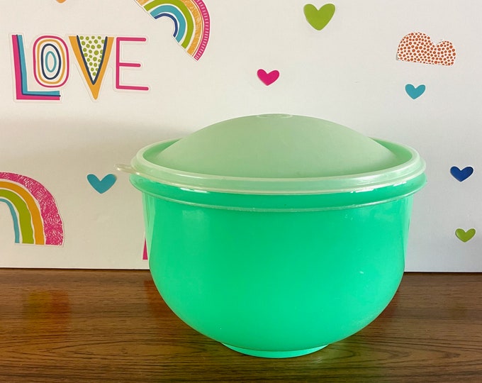 Jade Tupperware Super Crisp-it Salad Keeper Green Tupperware - Etsy